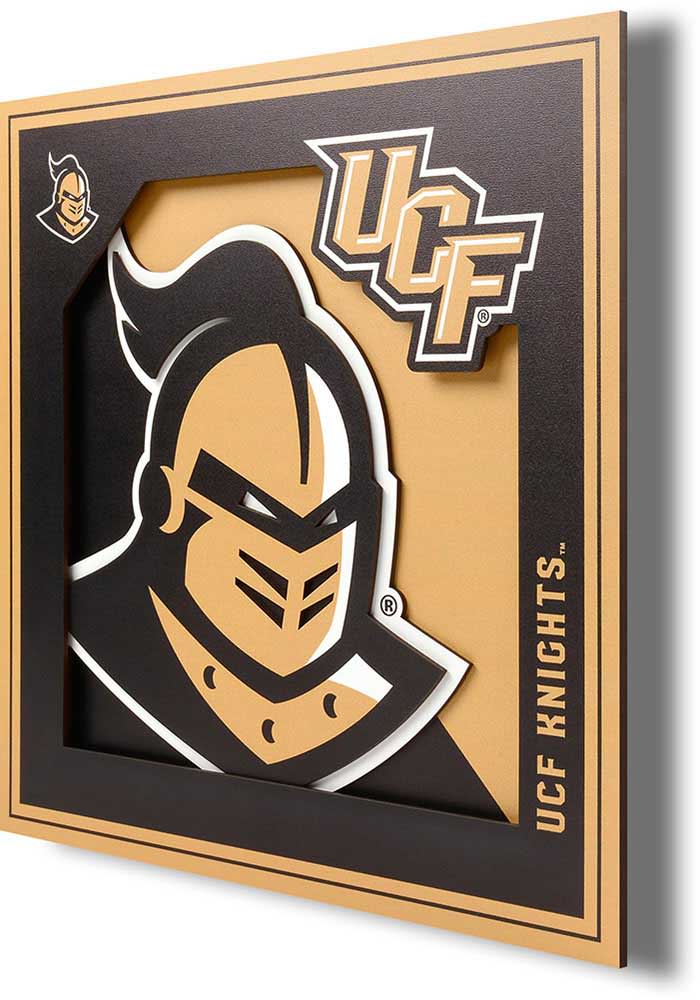 UCF Knights 12x12 3D Logo Sign BLACK - 6862401