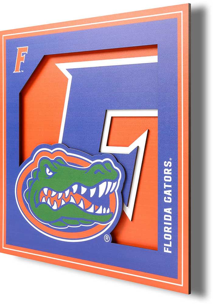 Florida Gators 12x12 3D Logo Sign ORANGE - 6862421