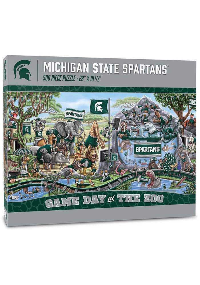 Michigan State Spartans GRAY Game Day at the Zoo Puzzle - 6862629