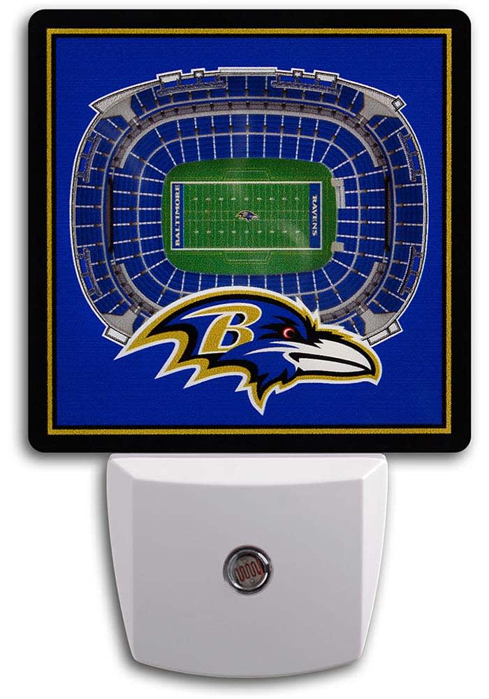 Baltimore Ravens BLACK 3D Stadium View Night Light - 6862738