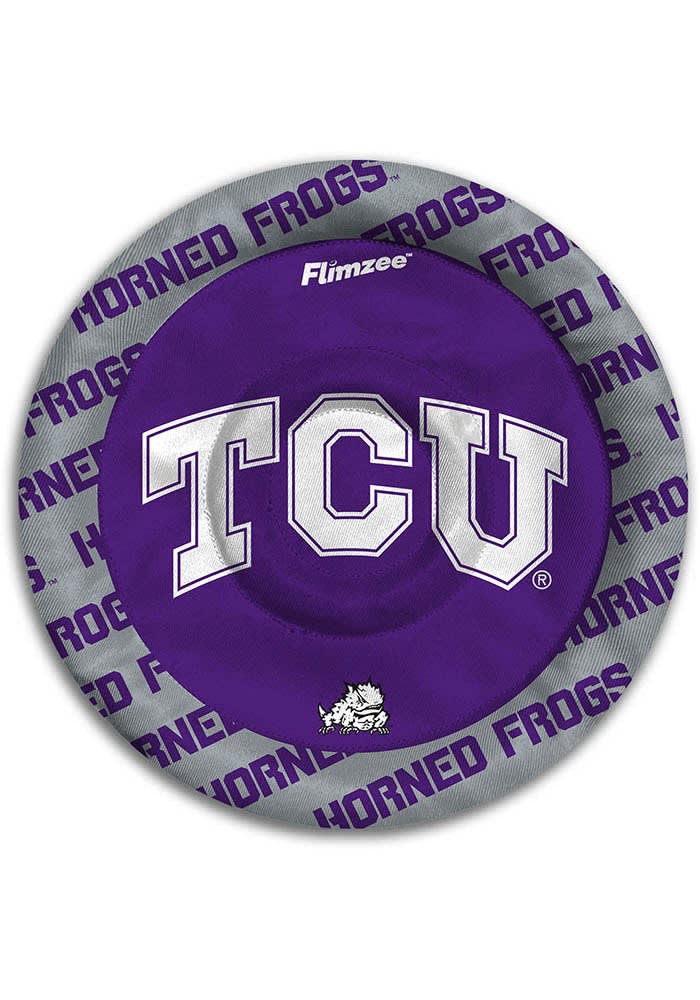 TCU Horned Frogs PURPLE Flimzee Bean Bag Frisbee - 6863188