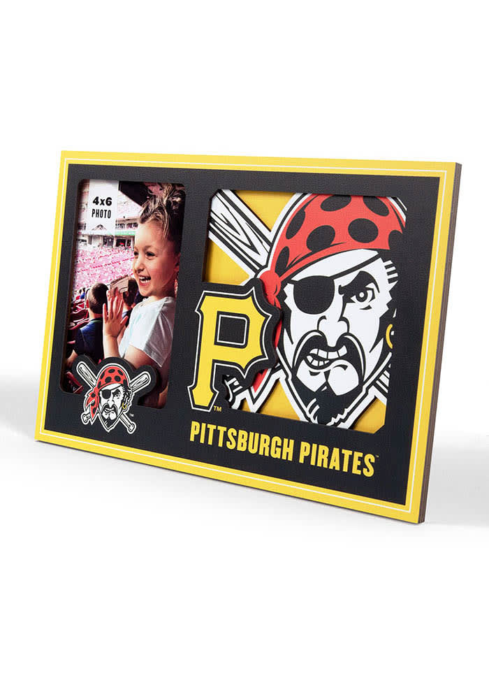 Pittsburgh Pirates BLACK 3D Logo Picture Frame - 6863680