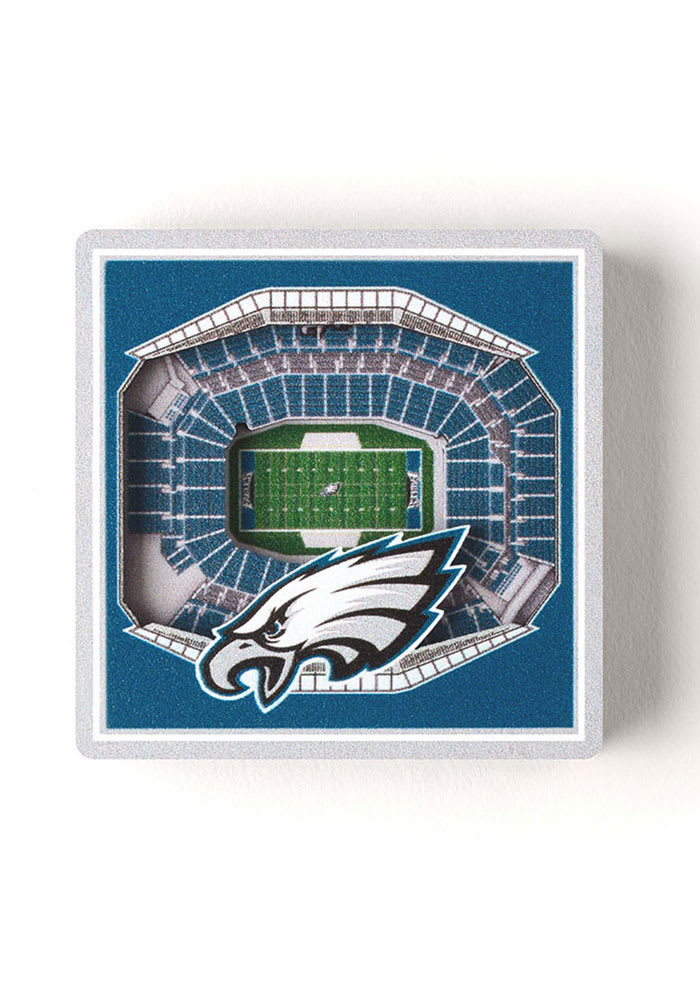 Philadelphia Eagles MIDNIGHTGREEN 3D Stadium View Magnet - 68690338