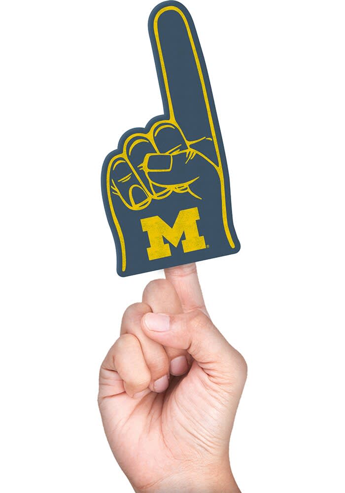 Michigan Wolverines NAVY Mini Foam Finger - 6869316