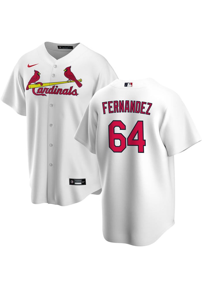 Ryan Fernandez St Louis Cardinals Mens Replica White Home Jersey ...