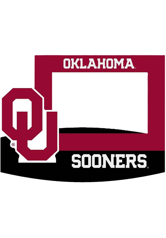 Oklahoma Sooners CRIMSON 4x6 Standee Main Mark Picture Frame - 6917315