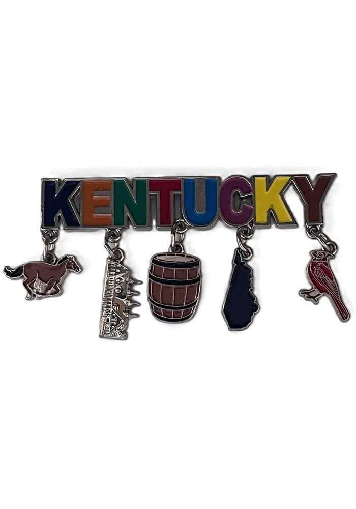Kentucky WHITE MULTI KY Charms Magnet - 6920082
