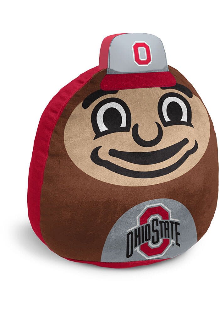 Ohio State Buckeyes Red 15 inch Plushie Mascot Pillow Throw Pillow ...