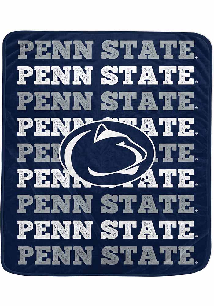 Penn State Nittany Lions NAVY Repeat Refresh 60x70 Fleece Blanket - 6940332