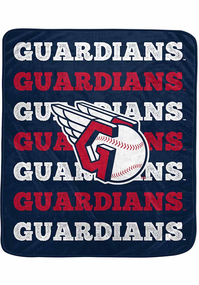 Cleveland Guardians NAVY Repeat Refresh 60x70 Fleece Blanket - 6940337