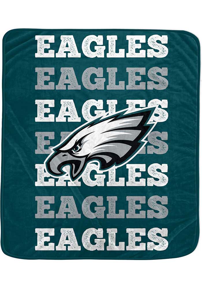 Philadelphia Eagles MIDNIGHTGREEN Repeat Refresh 60x70 Fleece Blanket ...