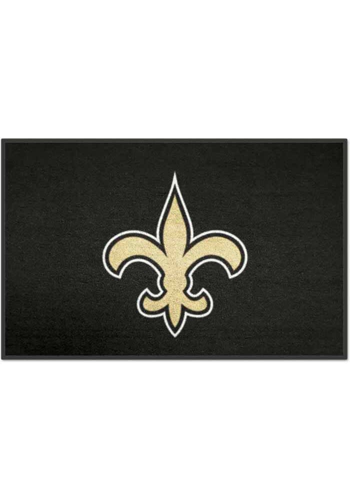 New Orleans Saints Logo Interior Rug BLACK - 694328406