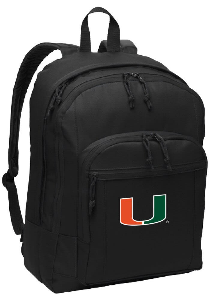 Jardine Miami Hurricanes BLACK University Backpack - 69734075