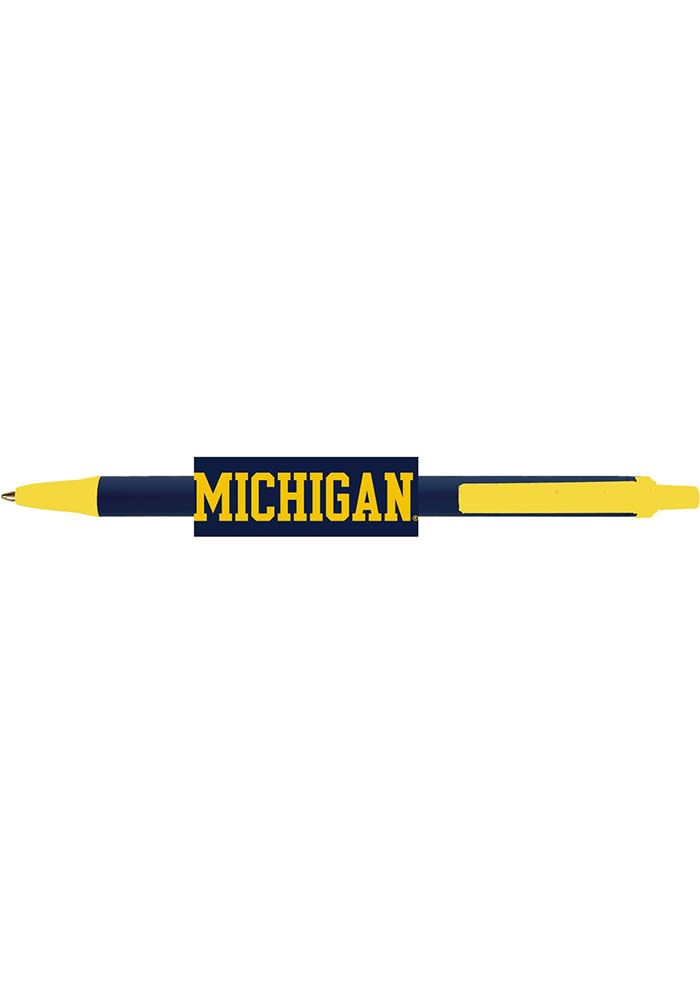 Michigan Wolverines NAVY Bic Click Stick Pen Set - 70024575