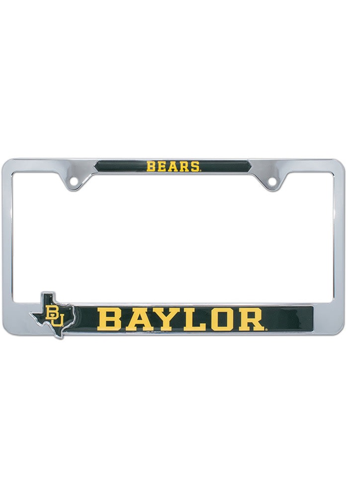 Baylor Bears License Plate Frame - Baylor Bears CHROME State Pride ...