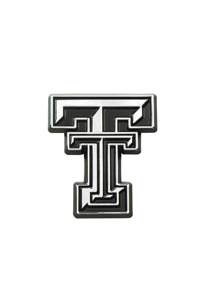 Texas Tech Red Raiders SILVER Chrome Graphic Car Emblem - 7020043