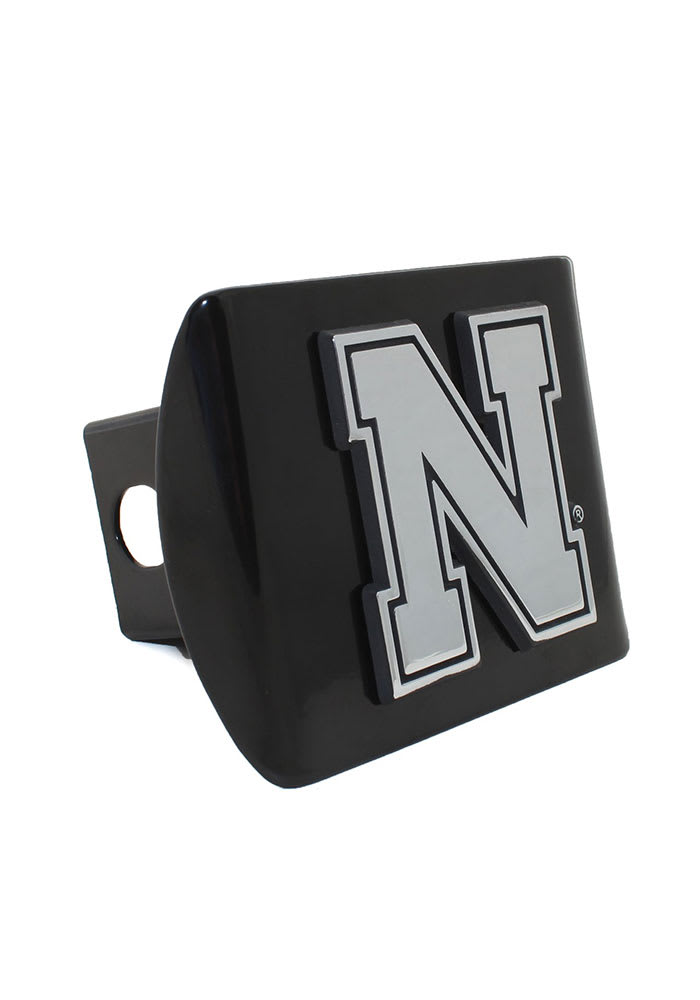 Nebraska Cornhuskers BLACK Black Metal Hitch Cover - 7020131