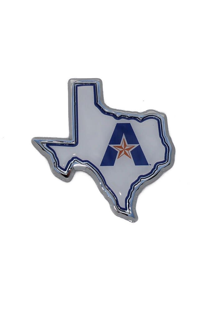 UTA Mavericks Color Chrome Car Emblem - BLUE