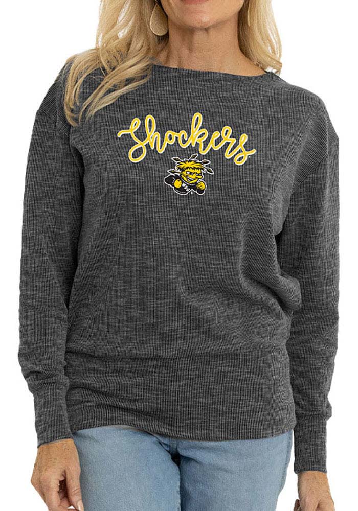 Wichita State Shockers Flying Colors Crew Sweatshirt Womens BLACK ...