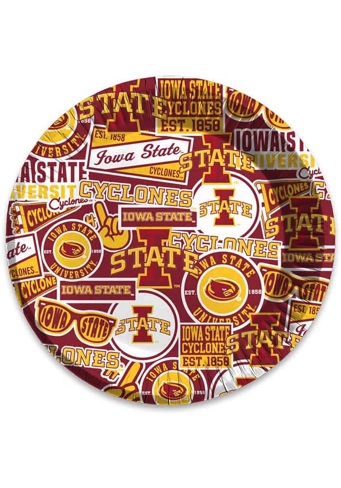 Iowa State Cyclones CARDINAL 7" Round Paper Plates - 712264025