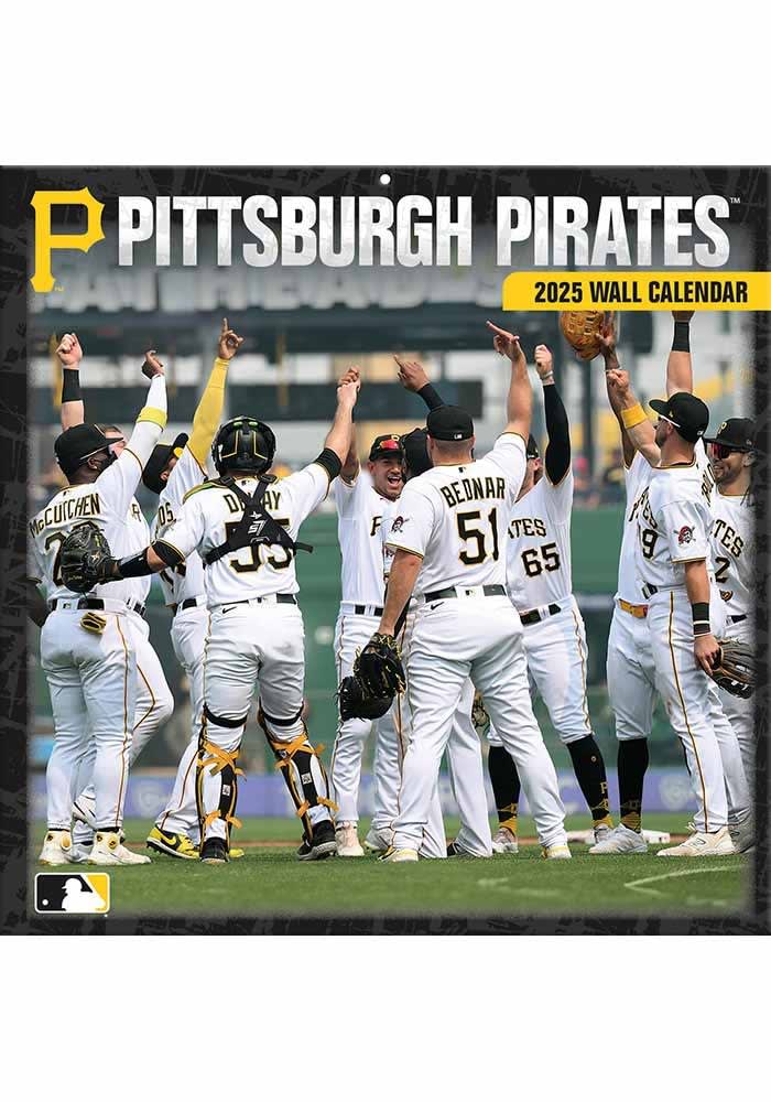 Pittsburgh Pirates 2025 Calendar, 12-Month Format Calendar - BLACK