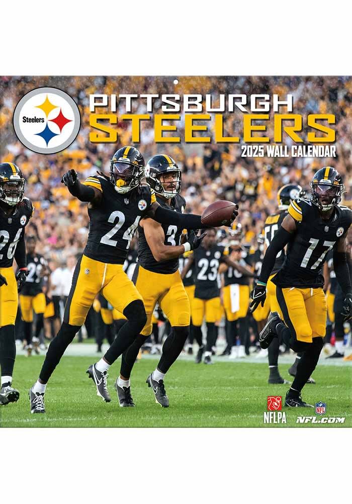 Pittsburgh Steelers BLACK 2025 Calendar, 12-Month Format Calendar - 7130831