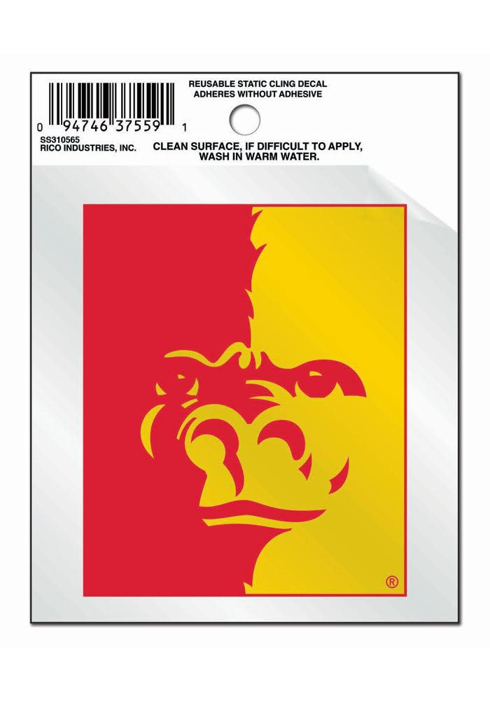 Pitt State Gorillas Red Small Static Cling Decal - 7140094