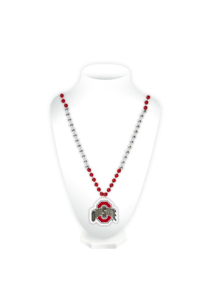 Ohio State Buckeyes Medallion Spirit Necklace Red