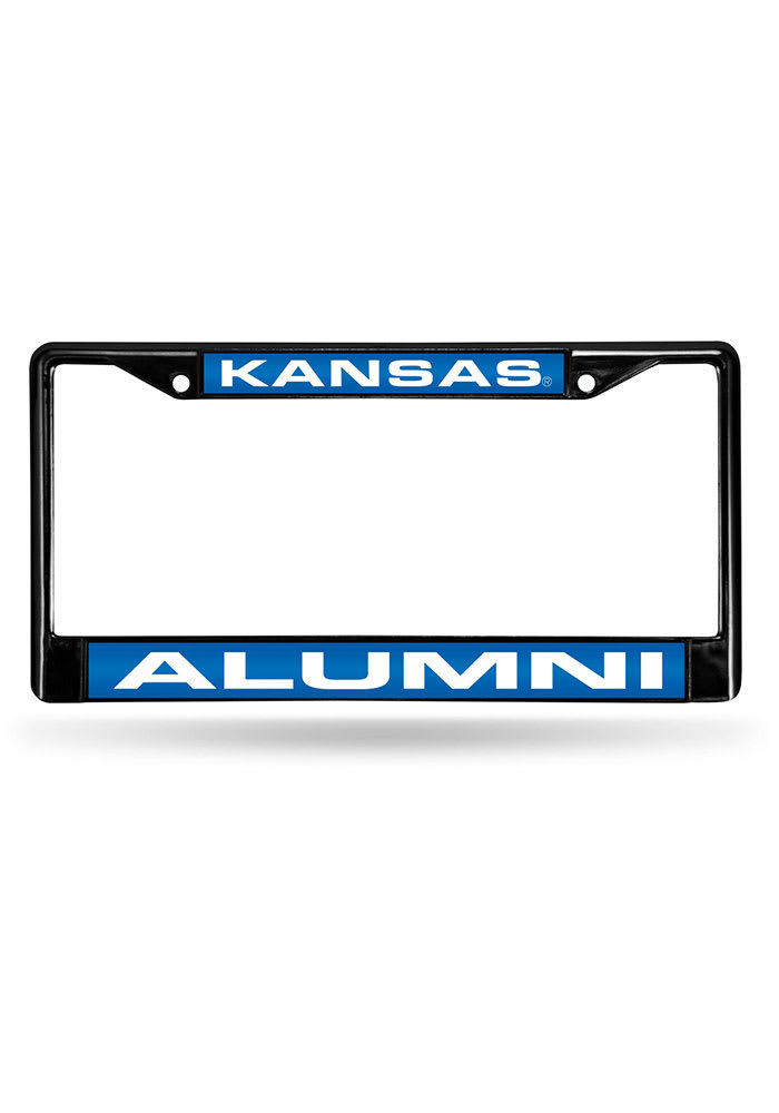 Kansas Jayhawks License Plate Frame - Kansas Jayhawks BLACK Alumni ...
