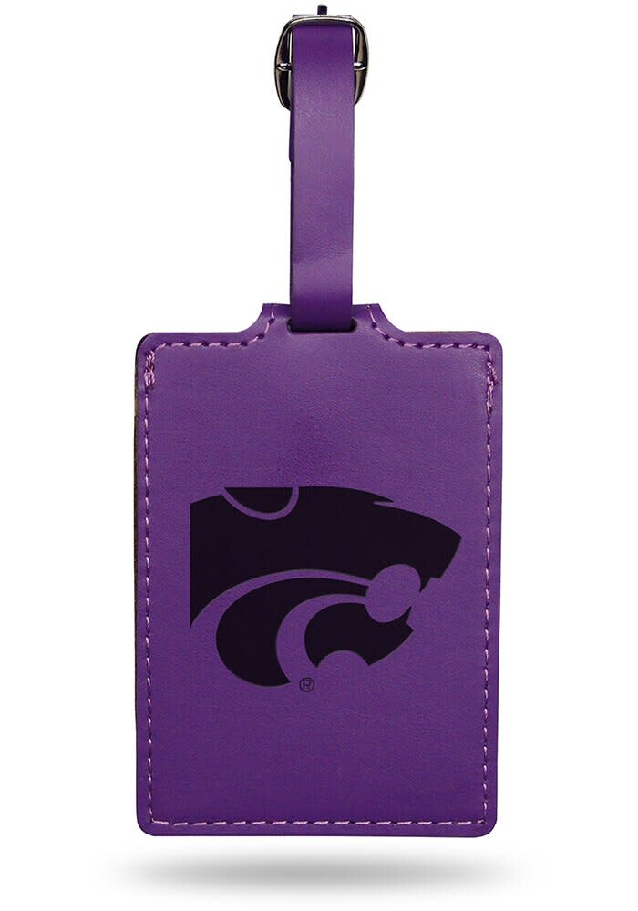 K-State Wildcats PURPLE Laser Engraved Luggage Tag - 7142566