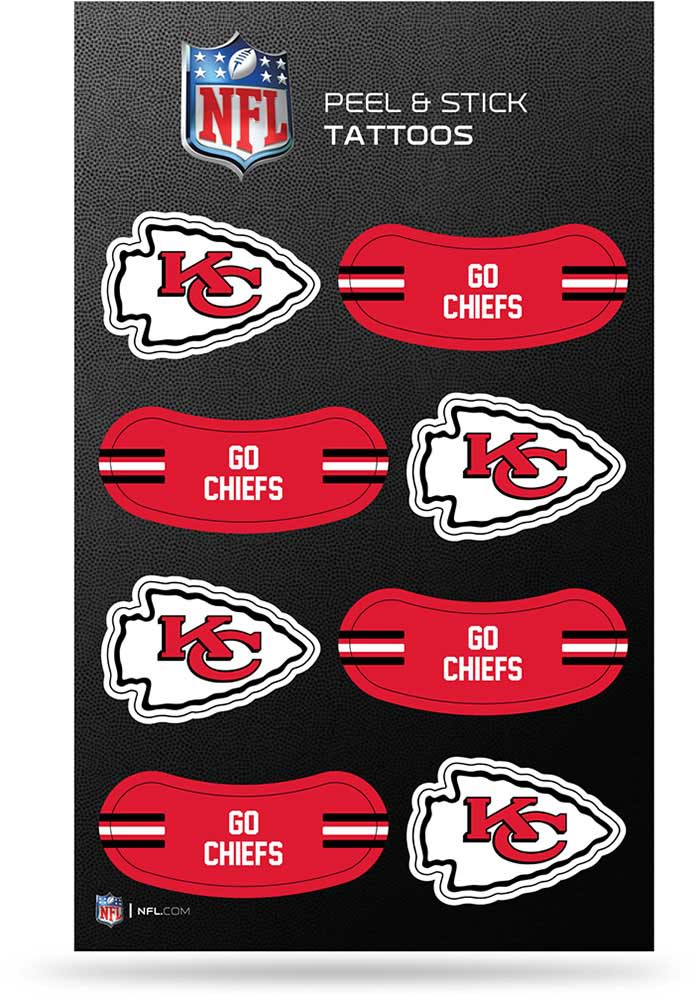 Kansas City Chiefs RED 8 Pack Tattoo - 7142771
