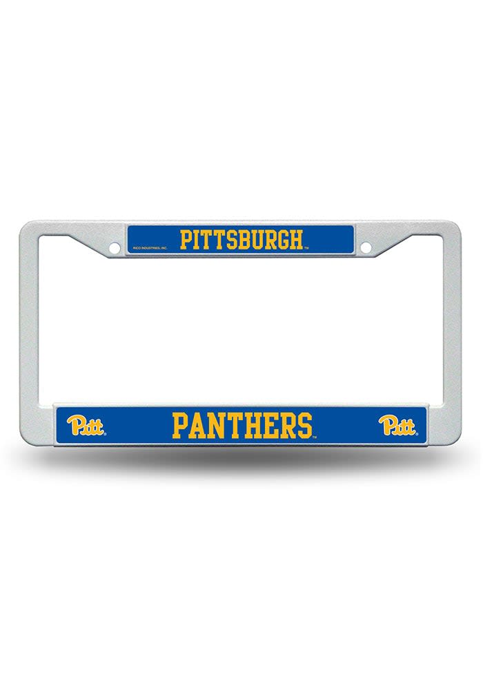 Pitt Panthers License Plate Frame - Pitt Panthers GREY Chrome License ...
