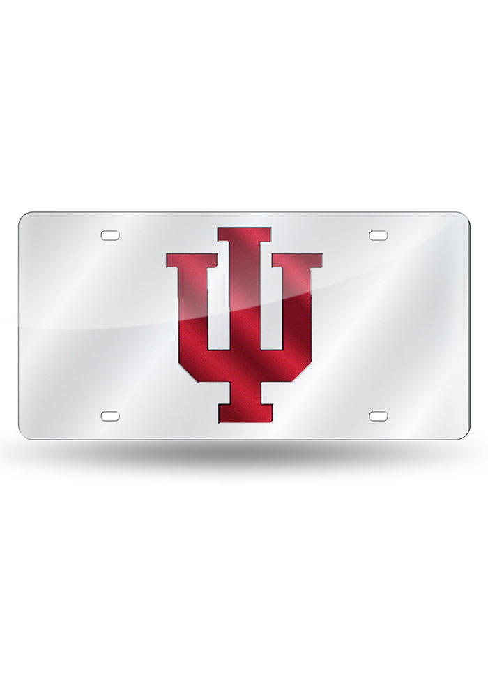Indiana Hoosiers License Plate- Indiana Hoosiers SILVER Laser Cut ...