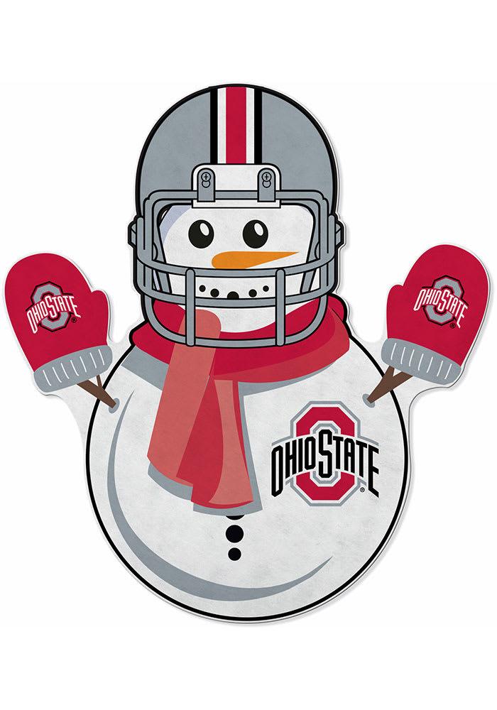 Ohio State Buckeyes Red Snowman Pennant - 7142971