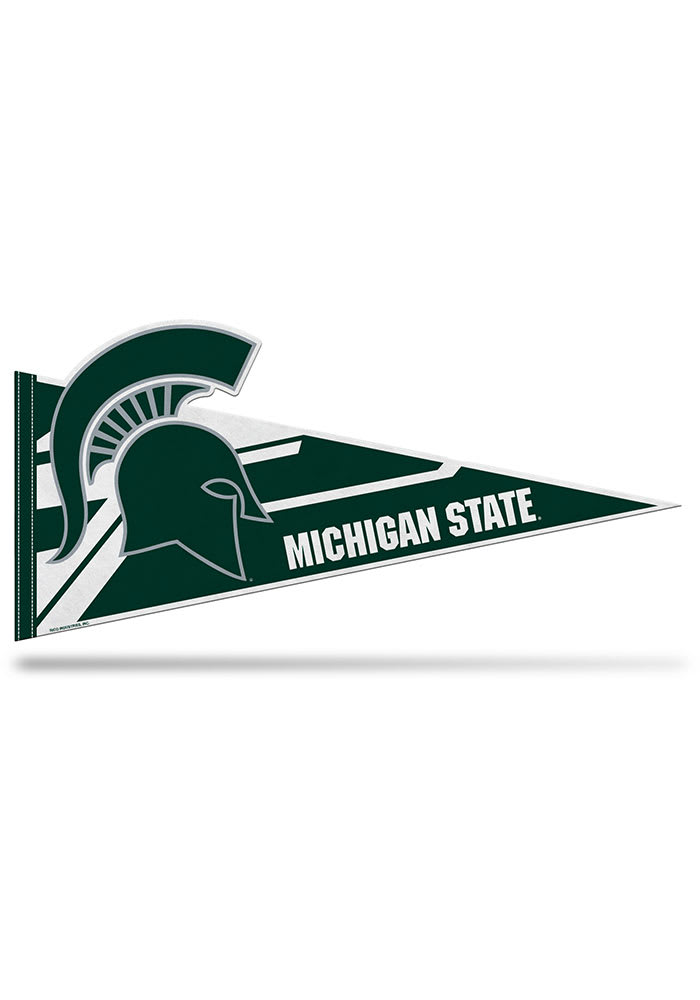 Michigan State Spartans GREEN NCAA Logo Pennant Pennant - 7143353