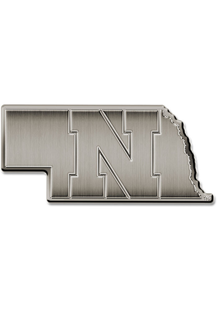 Red Nebraska Cornhuskers Antique Car Emblem - 7143360