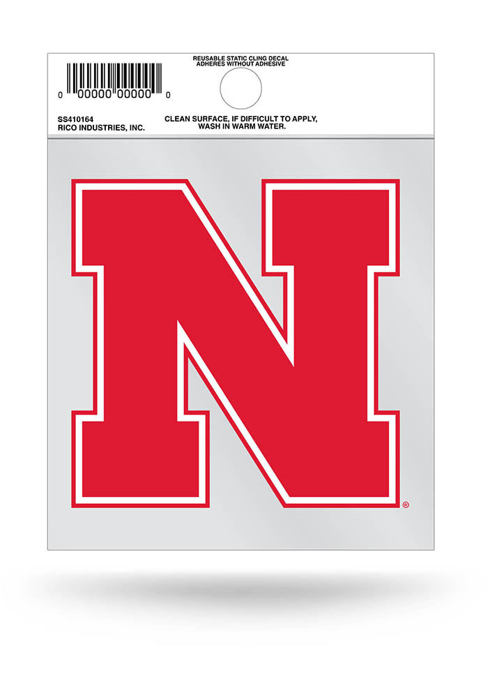 Red Nebraska Cornhuskers Primary Logo Decal - 7143372