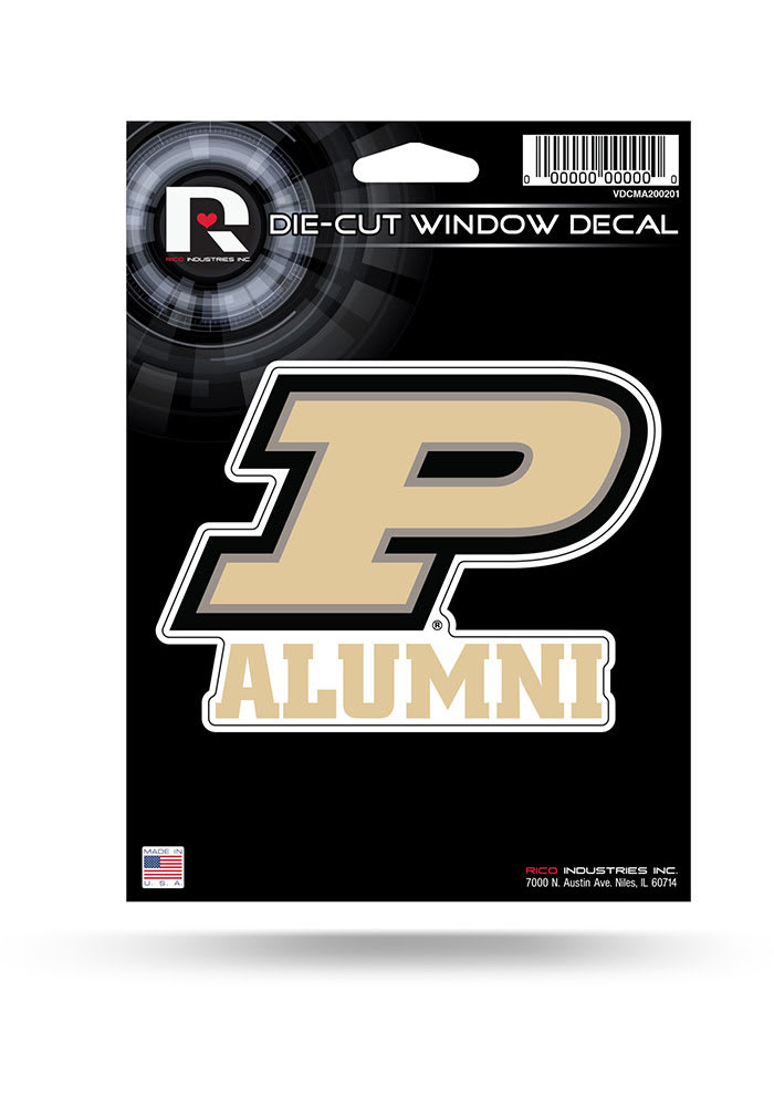 Purdue Boilermakers GOLD Alumni Die Cut Auto Decal - 7143665