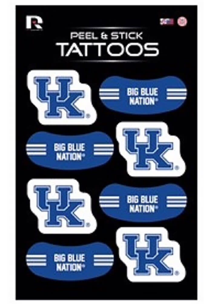 Kentucky Wildcats BLUE Vertical Tattoo - 7143809