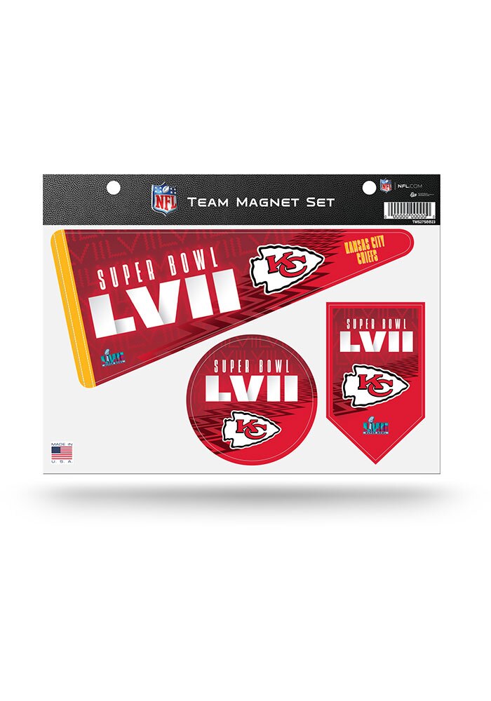 Kansas City Chiefs RED 2022 SB Bound set Magnet - 71440011