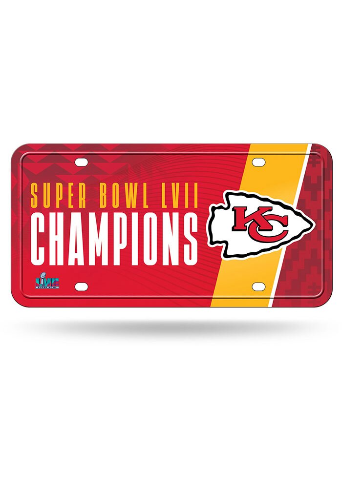 Kansas City Chiefs License Plate- Kansas City Chiefs RED 2022 SB Champs ...
