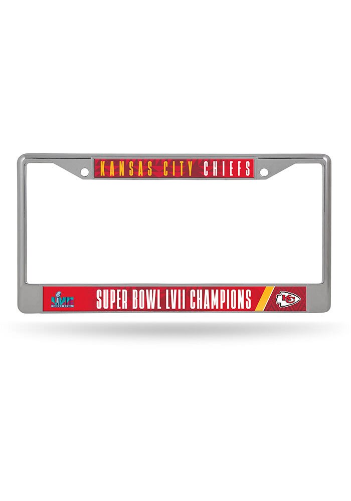 Kansas City Chiefs License Plate Frame - Kansas City Chiefs RED 2022 SB ...