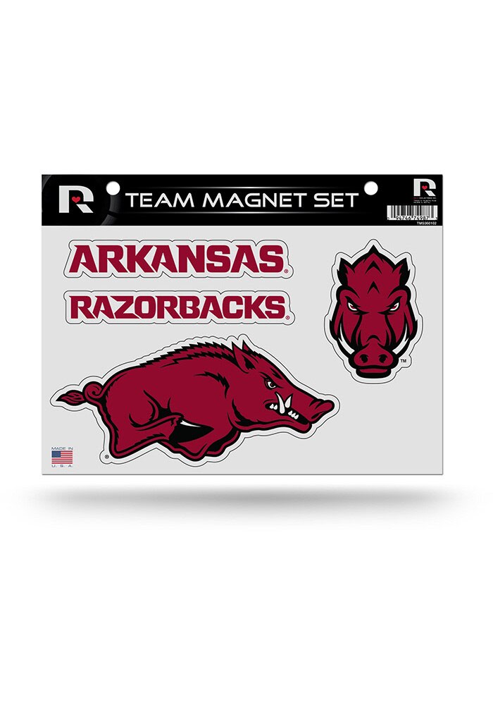 Arkansas Razorbacks Red 3 Piece Magnet - 71440120