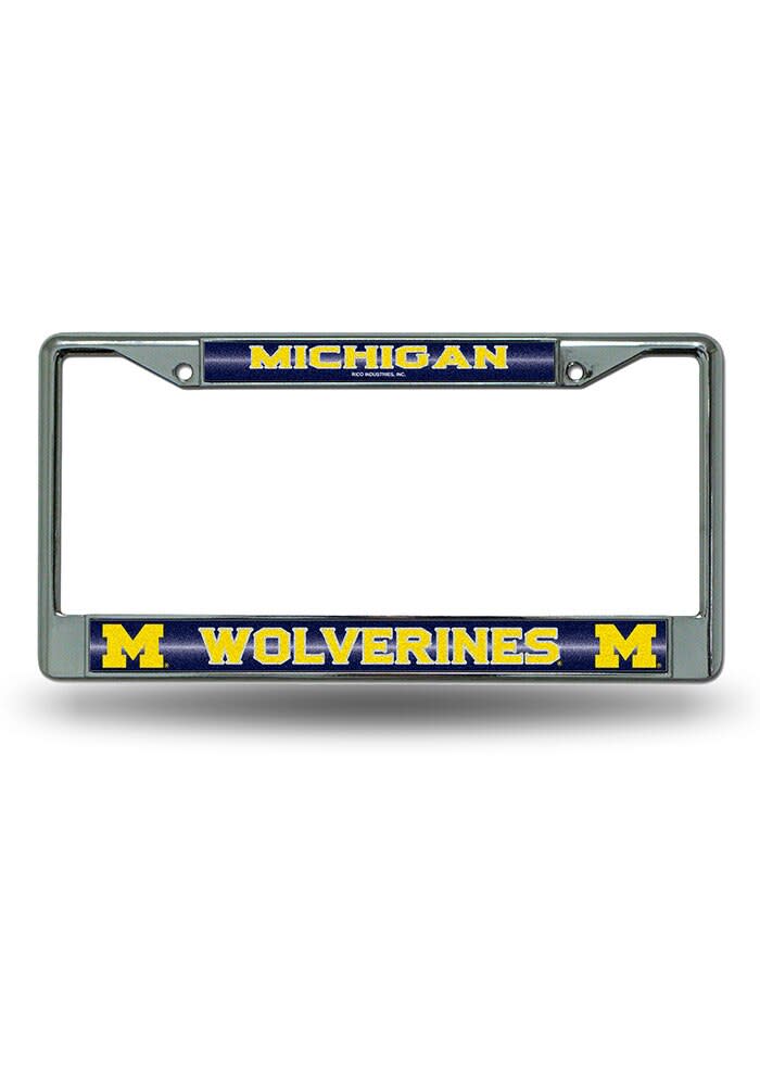 Michigan Wolverines License Plate Frame - Michigan Wolverines BLUE ...