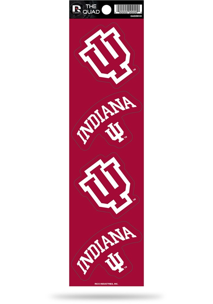 CRIMSON Indiana Hoosiers Quad Decal - 71440311