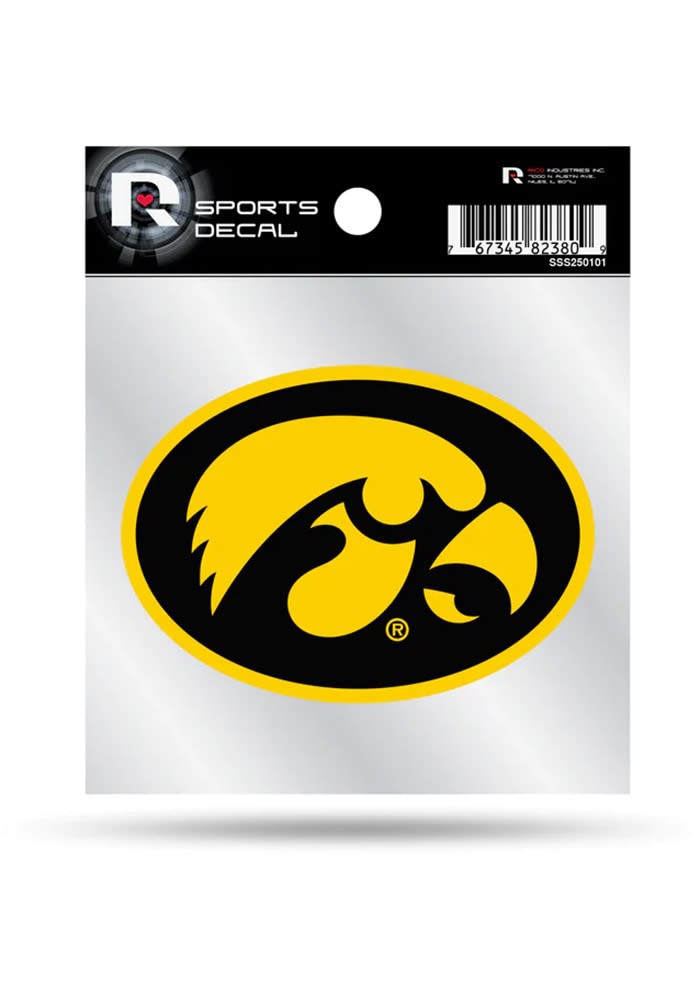 Iowa Hawkeyes GOLD 4x4 Auto Decal - 71440337