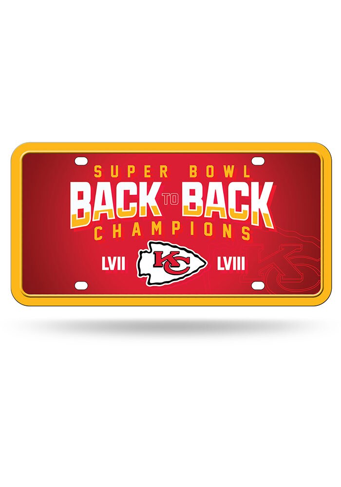 Kansas City Chiefs License Plate- Kansas City Chiefs Red Metal ...
