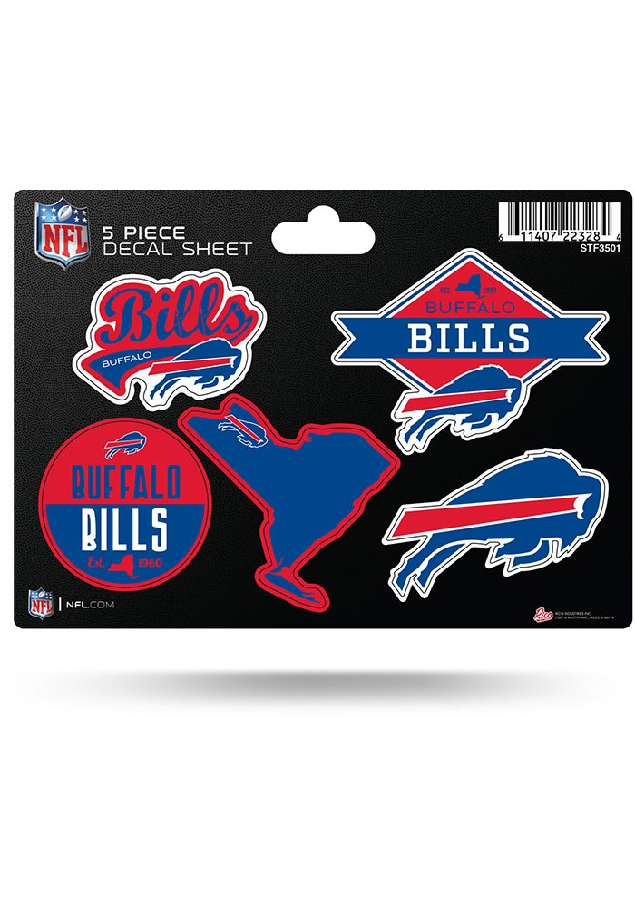 Buffalo Bills BLUE 5pk Auto Decal - 7144714