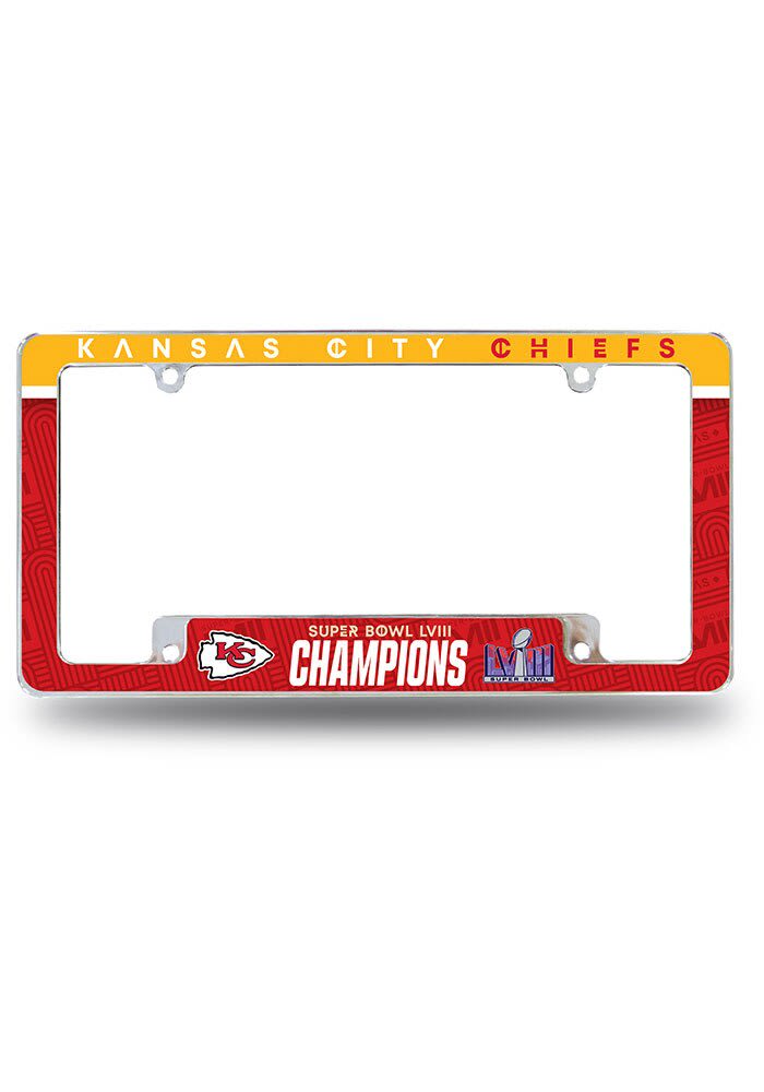 Kansas City Chiefs License Plate Frame - Kansas City Chiefs Red Super ...