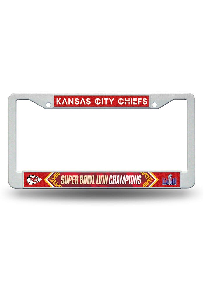 Kansas City Chiefs License Frame- Kansas City Chiefs Super Bowl LVIII ...